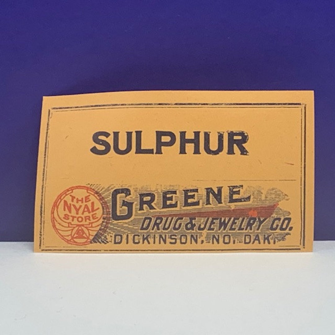 VINTAGE DRUG STORE Label Vintage 1930 Ephemera Paper Pharmacy ...