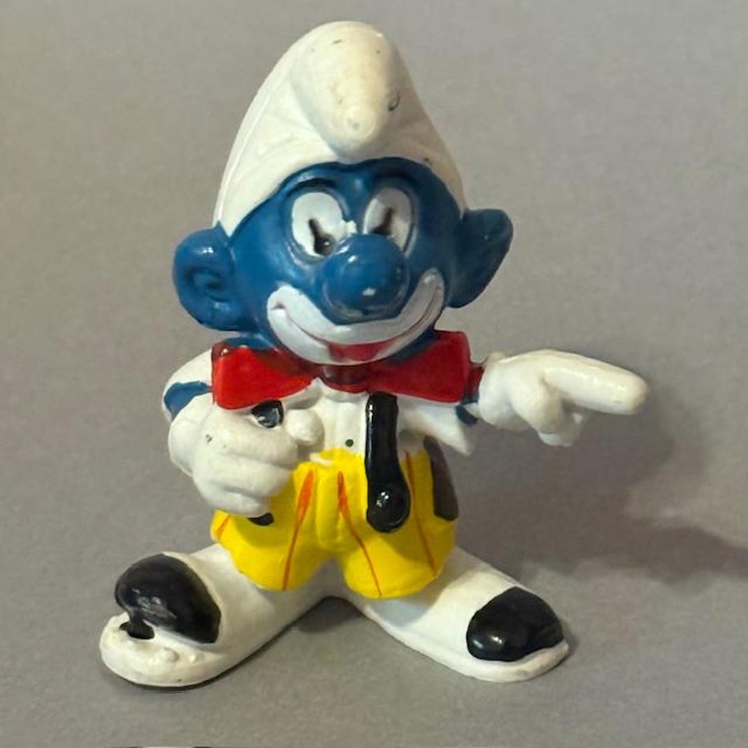 Vintage Smurfs Schleich Toy Figure Peyo Germany Bully 1978 Circus Clown ...