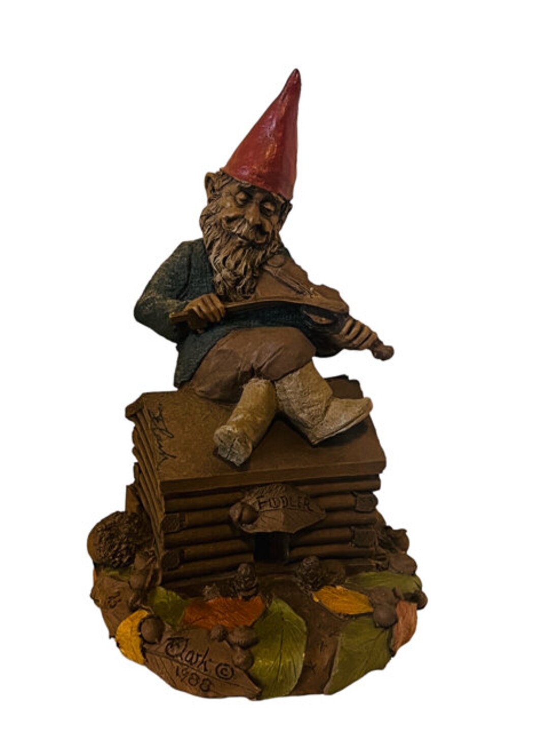 Tom Clark Gnome Dwarf Elf Figurine Sculpture SIGNED Cairn Fiddler on ...