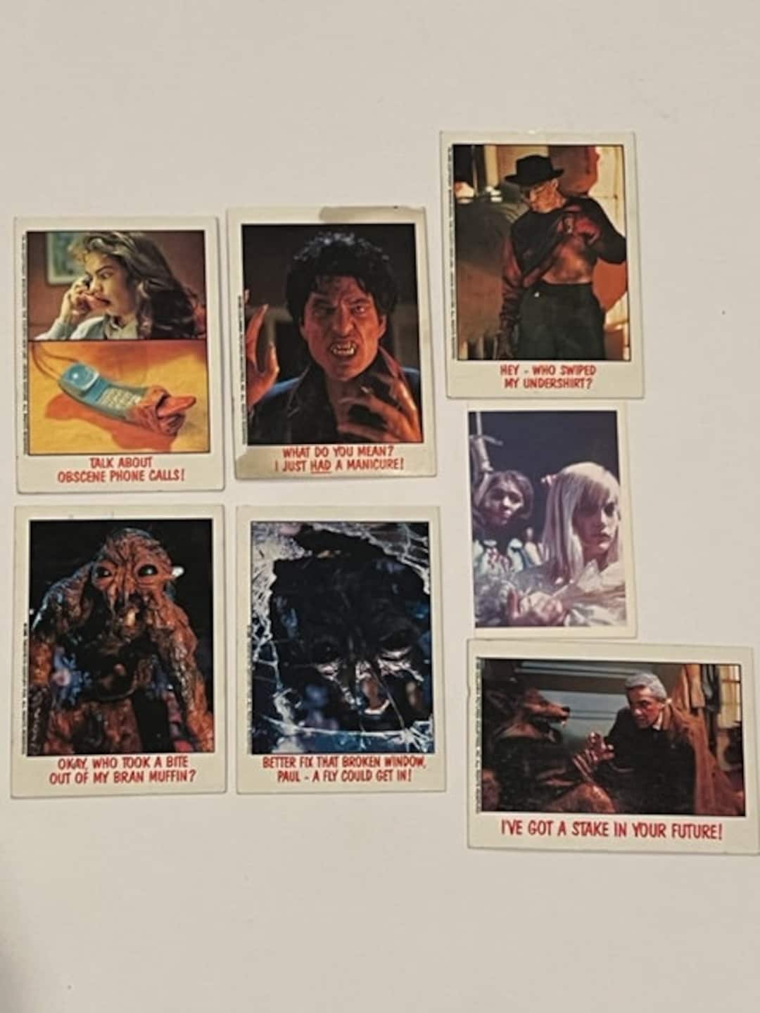Horror Monster Trading Cards Lot 1984 Topps Freddy Werewolf Fright ...