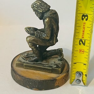 Gold Digger Miner Postel 1978 Pewter Western Native Figurine Sculpture ...