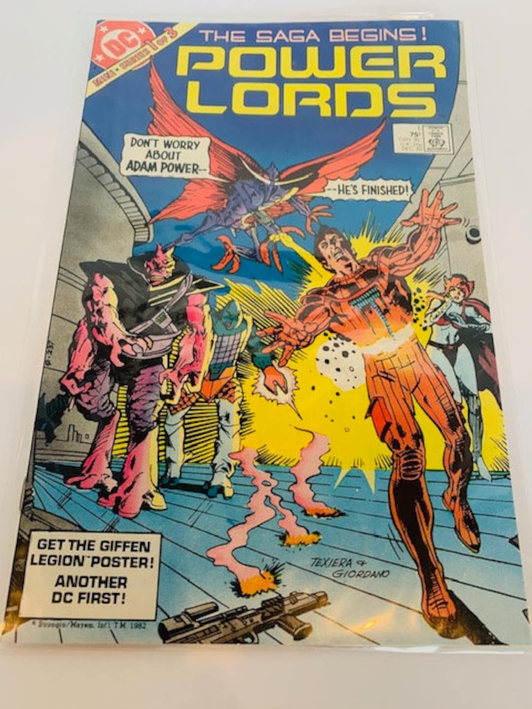 COMIC BOOK VINTAGE Power Lords Dc #1 Vtg 1983 Series Saga Begins Adam ...