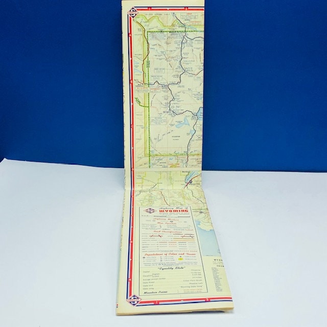 ROAD MAP EPHEMERA Vintage Paper Gas Station Corner Store Oil ...