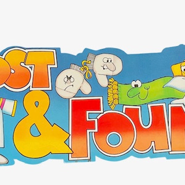 Lost and Found Sign - Etsy