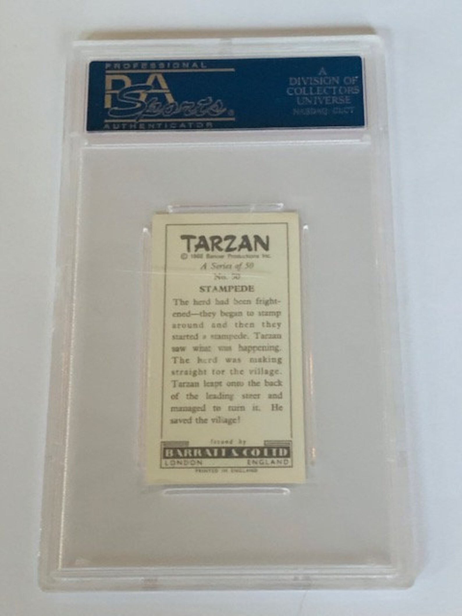 Tarzan Ape Man Barratt Wild West Cowboy Western Trading Card 1967 ...