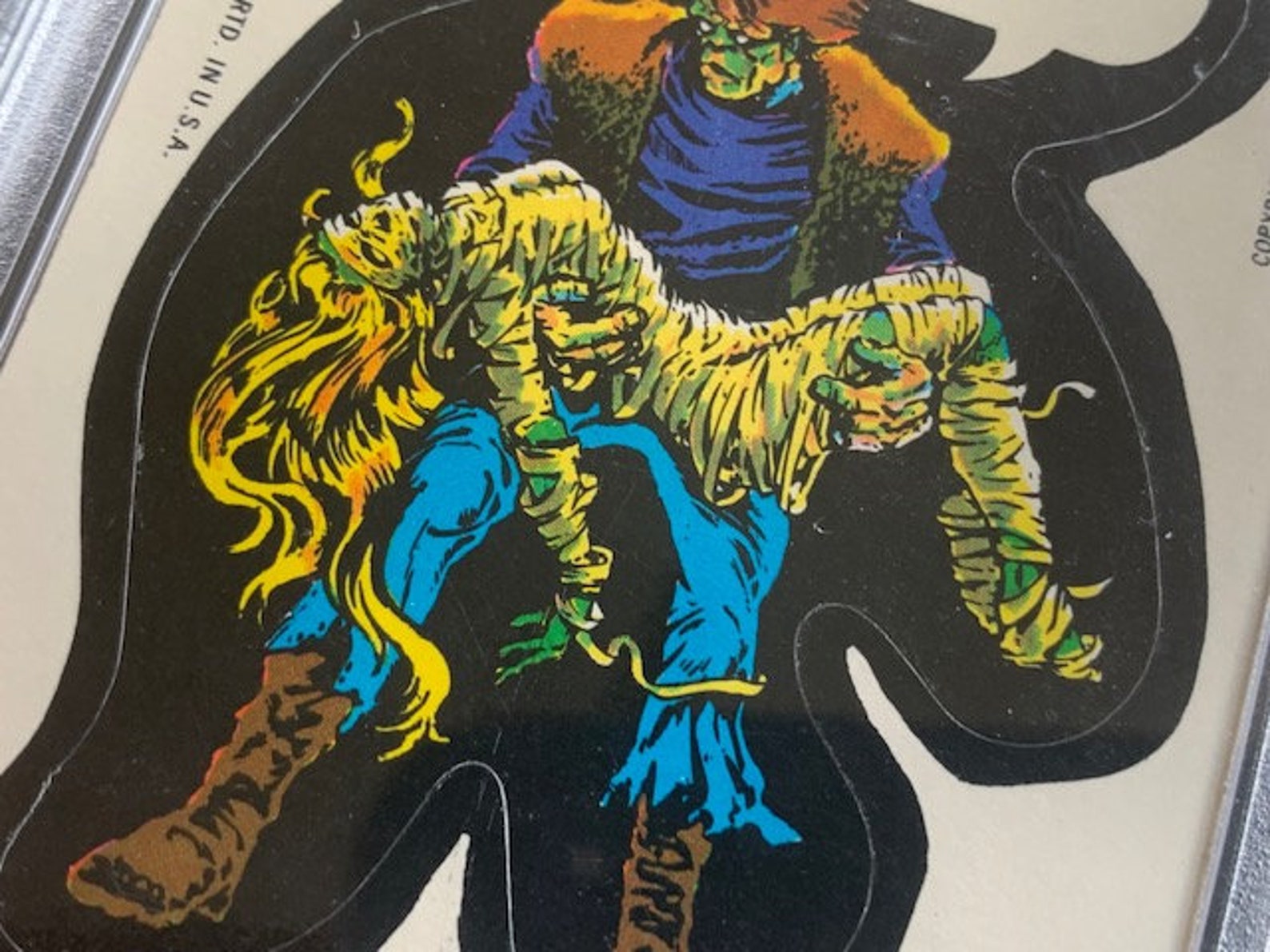 Horror Universal Monsters Trading Card Sticker Vintage 1975 Comic Book ...