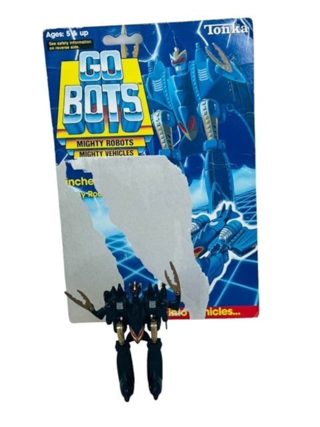 Pincher Go Bots Gobots Figure Vtg Toy Robot Transformer 1985 Tonka Card ...
