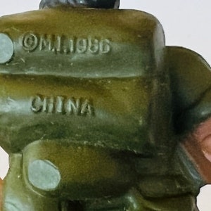 G.U.T.S. TOY SOLDIER 1986 Mattel Vintage Guts Action Figure Rubber ...