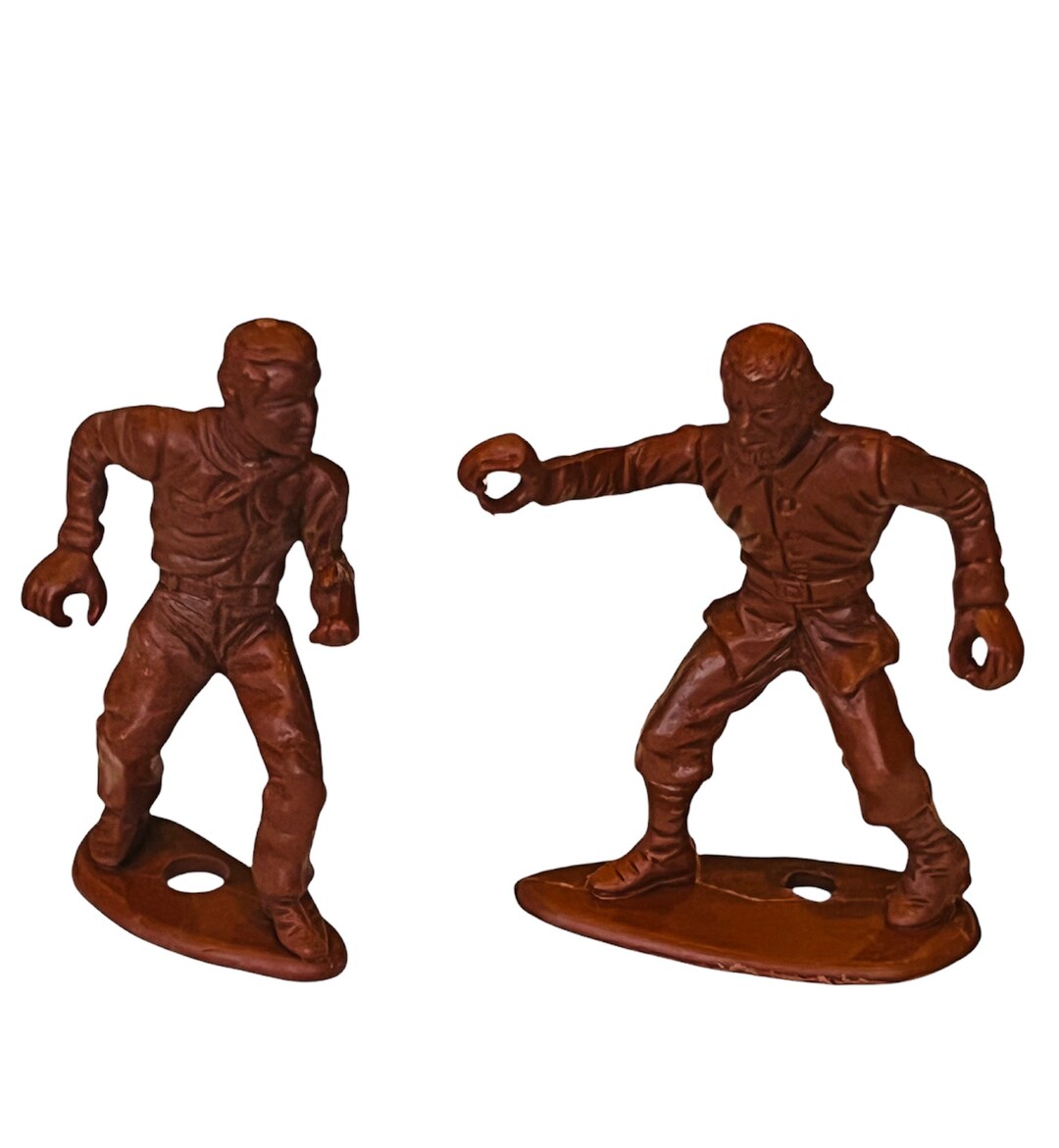 MPC Ring Hand BROWN Army Men Toy Soldier Plastic Military Figure Vtg ...