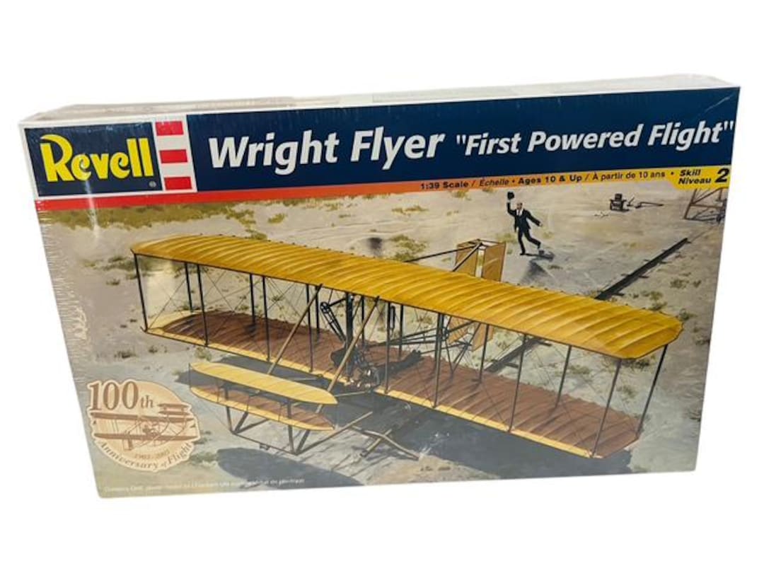 Revell Wright Flyer 1/39 Model Airplane Kit Jet Plane 100th SEALED Box ...