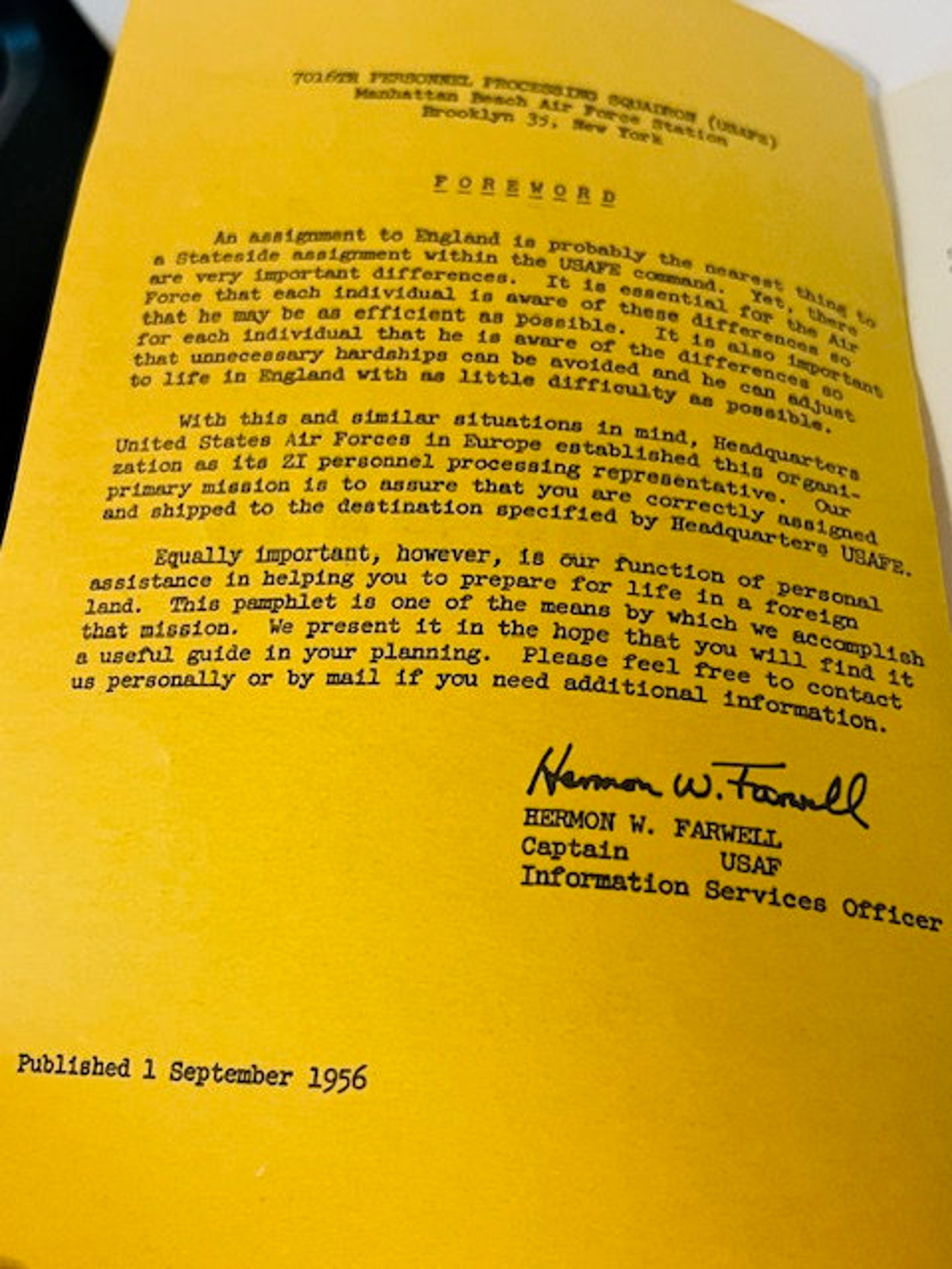WW2 Recruiting Journal Pamphlet Home Front WWII England 1956 ...