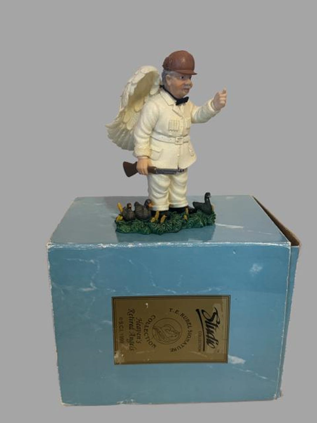 Vintage Heavens Retired Angel Figurine Rubel Studio Grandpa Mr D Boone ...