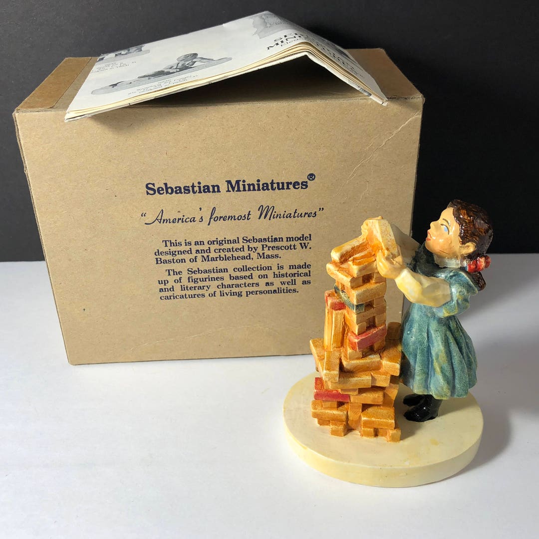 SEBASTIAN MINIATURES FIGURINE 1979 Vintage Porcelain Small Statue ...