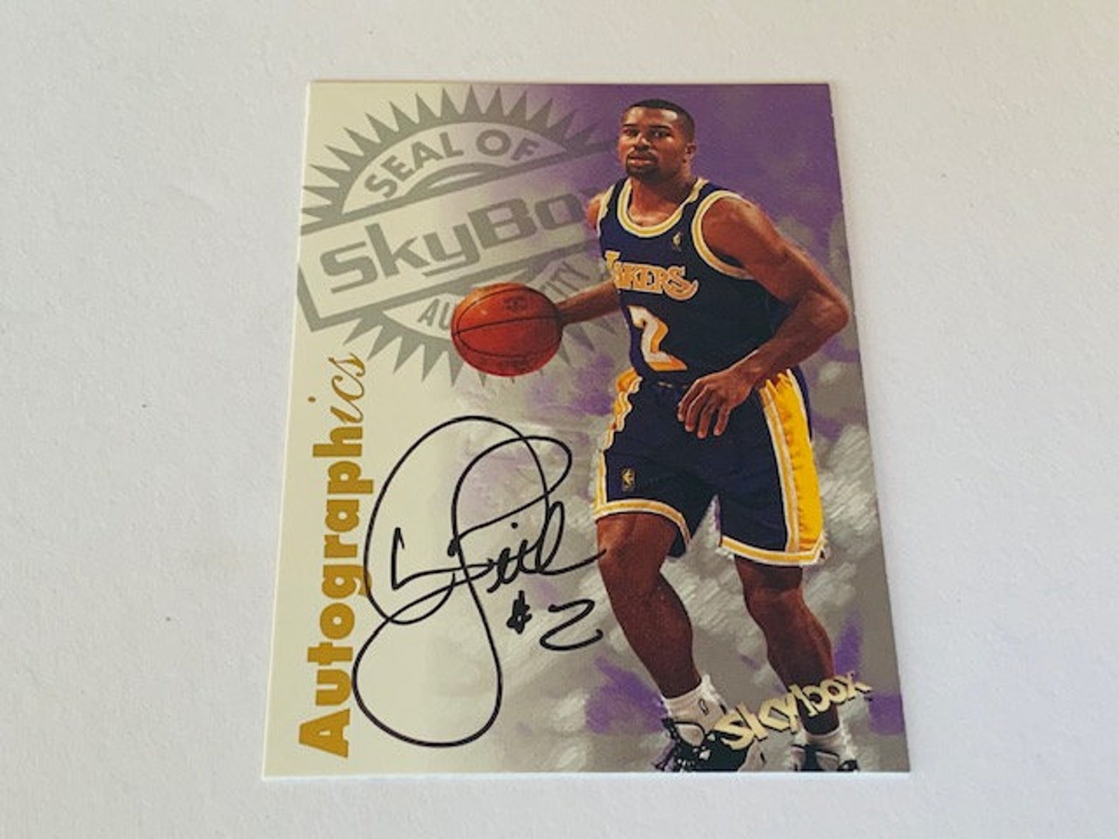 Derek Fisher Autograph 1997 Auto Signature Sp ON CARD Autographics ...