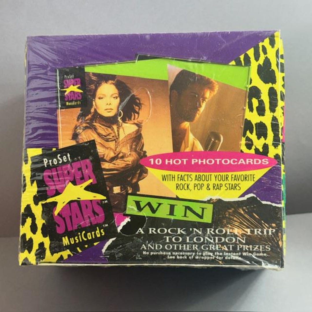 1991 Pro Set Super Stars Musicards Music Cards MTV Sealed Box Series 1 ...