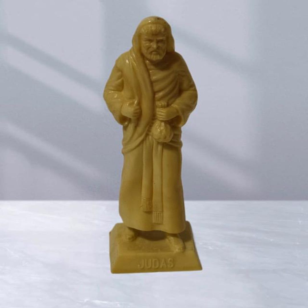 Vintage Louis Marx the Apostles Religious Statuettes Figure 1960s Judas ...