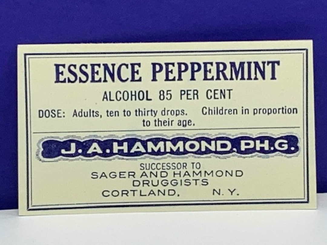 VINTAGE DRUG STORE Label Vintage 1930s Ephemera Paper Pharmacy ...