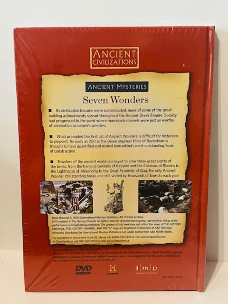 DVD Ancient Civilization FACTORY SEALED History Documentary 2002 Seven ...