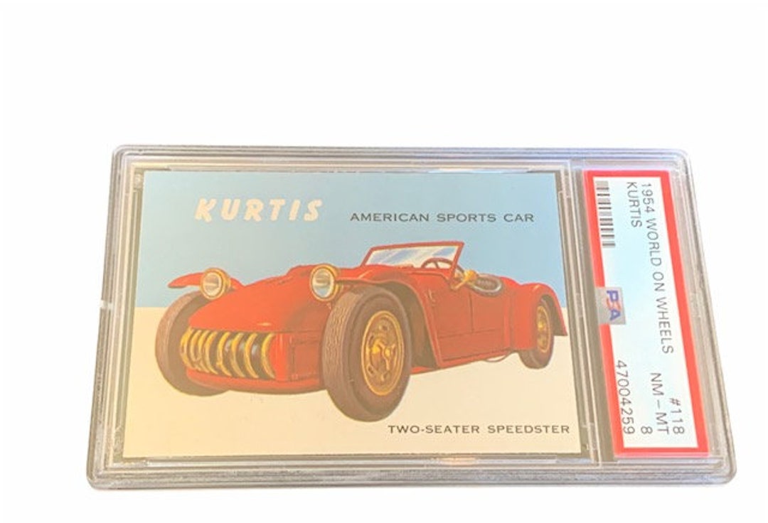 1954 World on Wheels Trading Card Sports Classic Car Automobile Graded ...