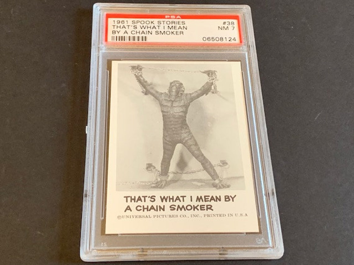 Horror Universal Monsters Trading Card Vintage 1961 Leaf Spook Stories ...