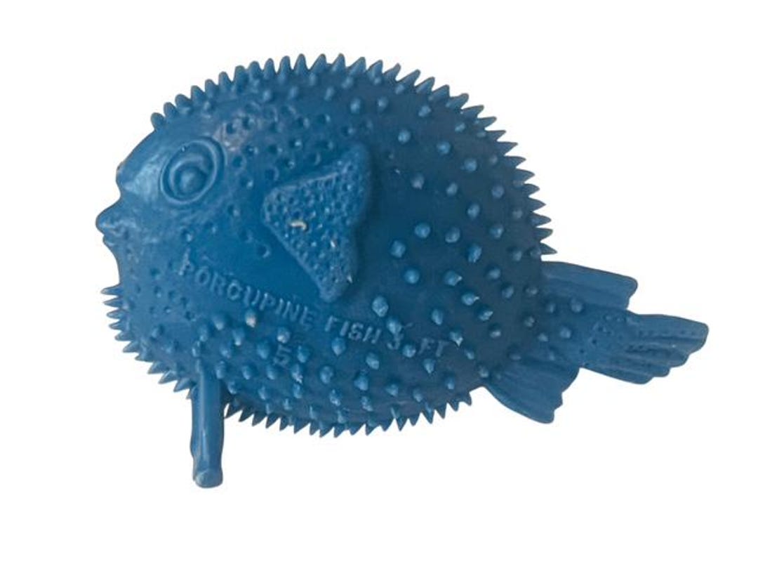 Deep Sea Creature 1968 MPC Plastic Cereal Toy Figure Marx Vtg Porcupine ...