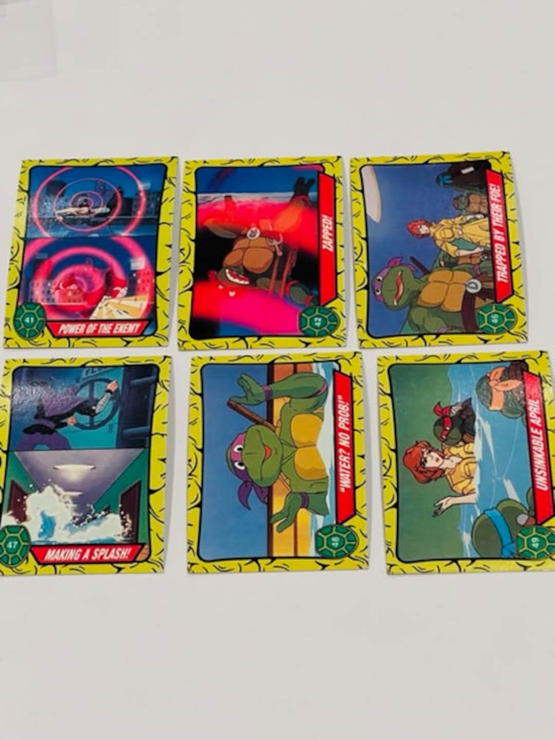 Teenage Mutant Ninja Turtles Trading Cards Lot Sticker Mirage Topps ...