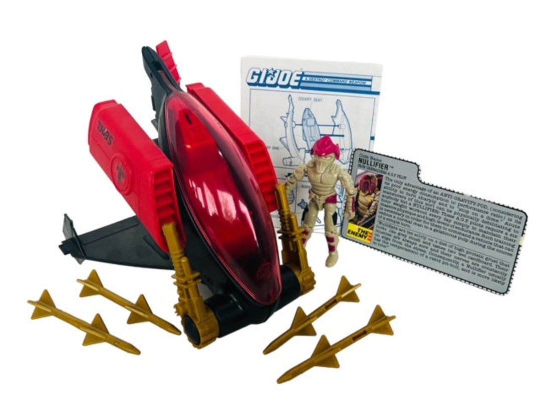 Anti-gravity Pod Nullifier 1988 Gi Joe Cobra Hasbro ARAH Figure Vehicle ...