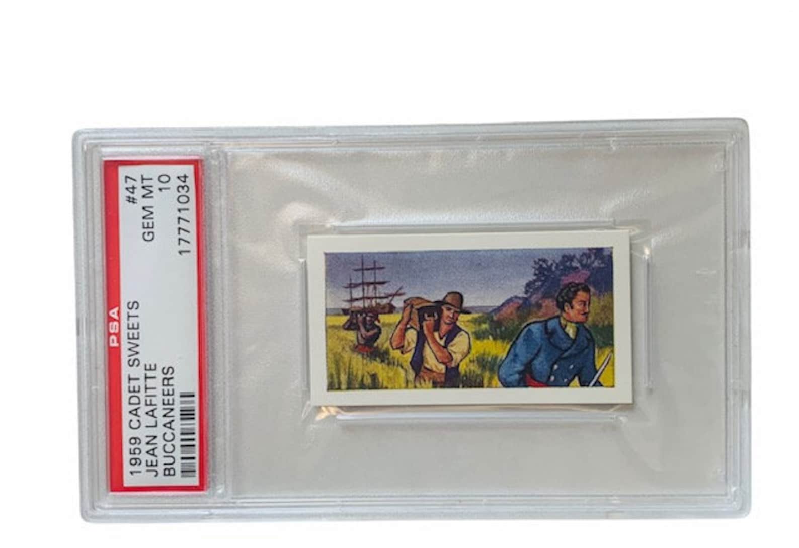 Cadet Sweets 1959 Buccaneers Pirate Trading Card Graded PSA 10 GEM MINT ...