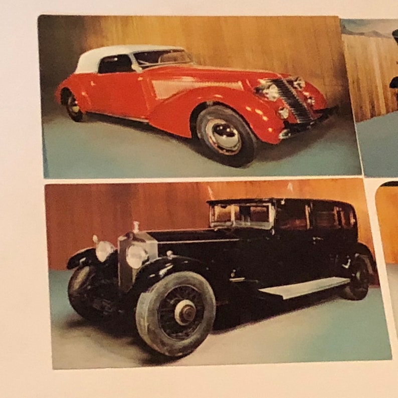 ANTIQUE POSTCARD EPHEMERA Classic Car Mixed Lot Paper Collectible Post ...