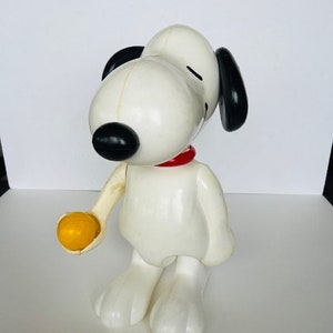 Hasbro Snoopy Game Toy Figure 1966 LARGE 14" Throwing Ball Peanuts ...