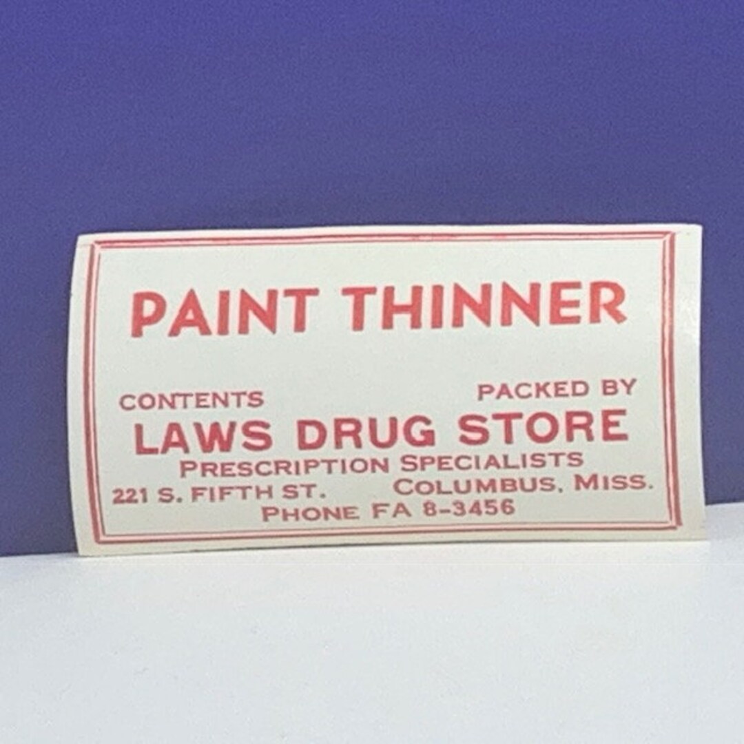 VINTAGE DRUG STORE Label Vintage 1930 Ephemera Paper Pharmacy - Etsy