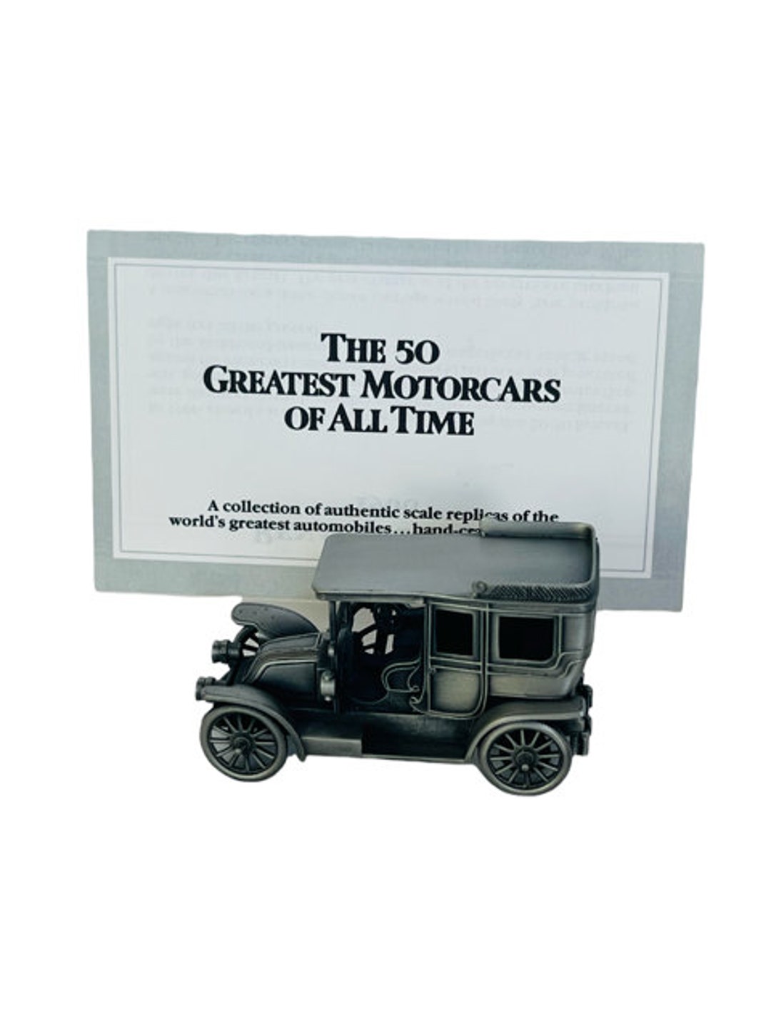 Danbury Mint Pewter Car Greatest Motorcar All Time Model COA 1906 Rare ...