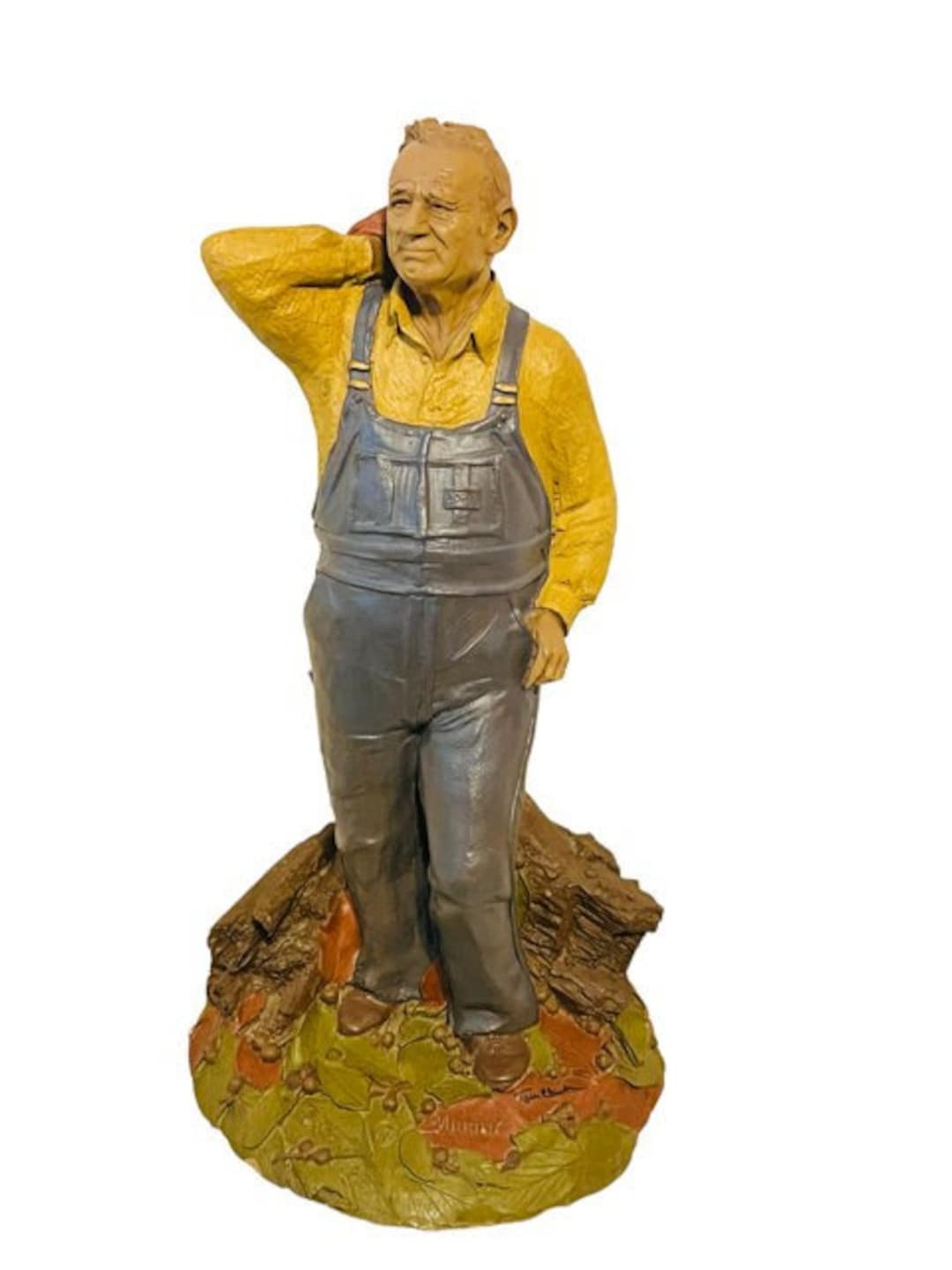 Tom Clark Figurine Vtg Sculpture SIGNED Cairn Coin Gnome Marion 12 Farmer 17 - Etsy