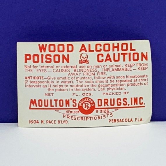 VINTAGE DRUG STORE Label Vintage 1930s Ephemera Paper Pharmacy - Etsy