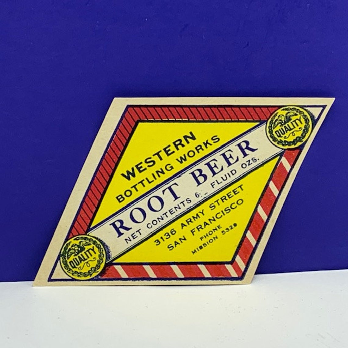 PAPER EPHEMERA COLLECTIBLE Label Soda Pop Advertising Vintage - Etsy