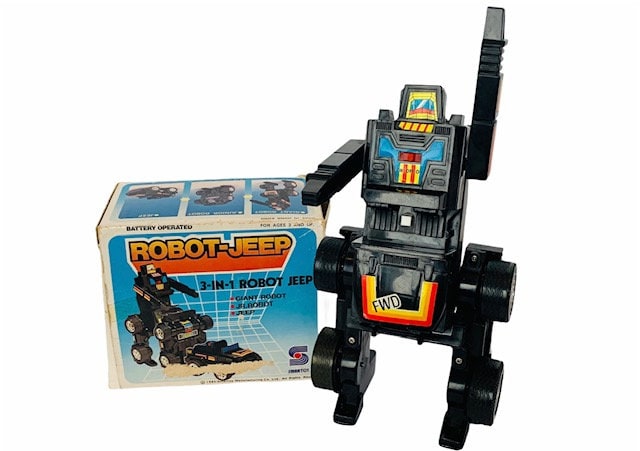 ROBOT JEEP TRANSFORMERS 1985 Smartoys Giant Junior 3 in 1 Original Box Smart Toys Japan Battery Operated Rare Vintage Vtg BMC6 Etsy