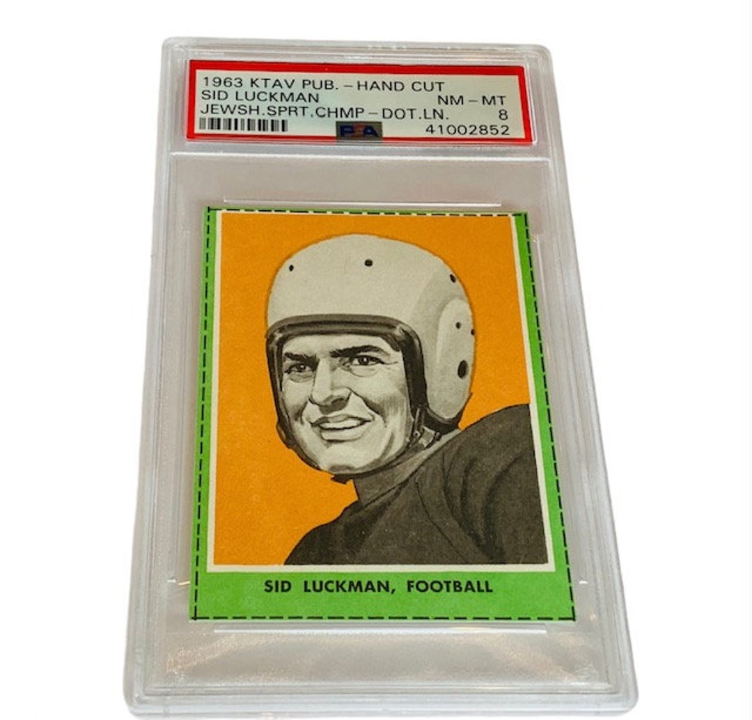 Sid Luckman KTAV Publishing Hand Cut Card Jewish Sport Championship ...