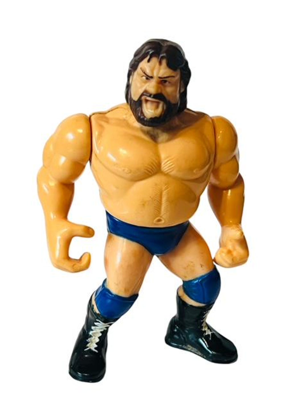 Hacksaw Jim Duggan Action Figure WWF 1990 Hasbro WWE Toy Wrestling Star ...