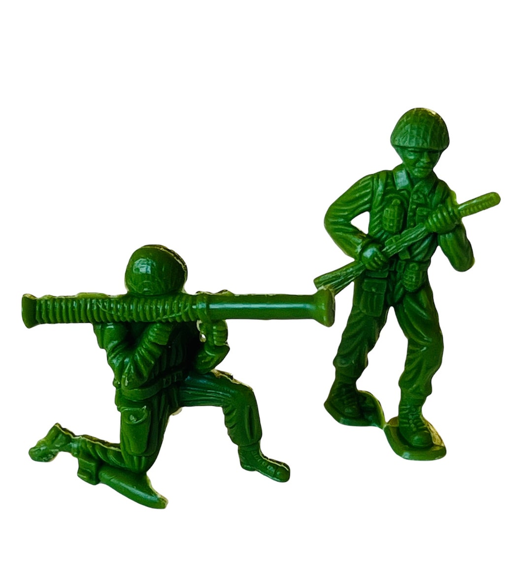 MPC Green Army Men Toy Soldiers Plastic Military Mixed LOT Figures Vtg ...
