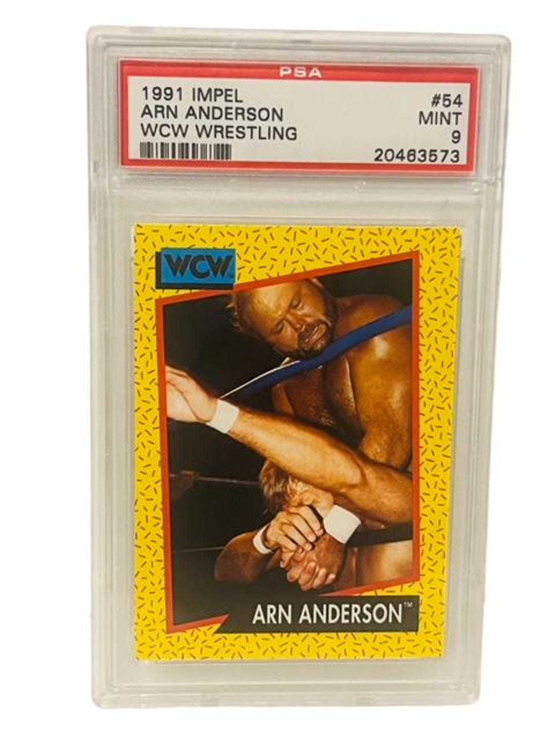 Arn Anderson Rc WWF Wrestling Card Wwe 1991 Impel PSA 9 WCW Rookie ...