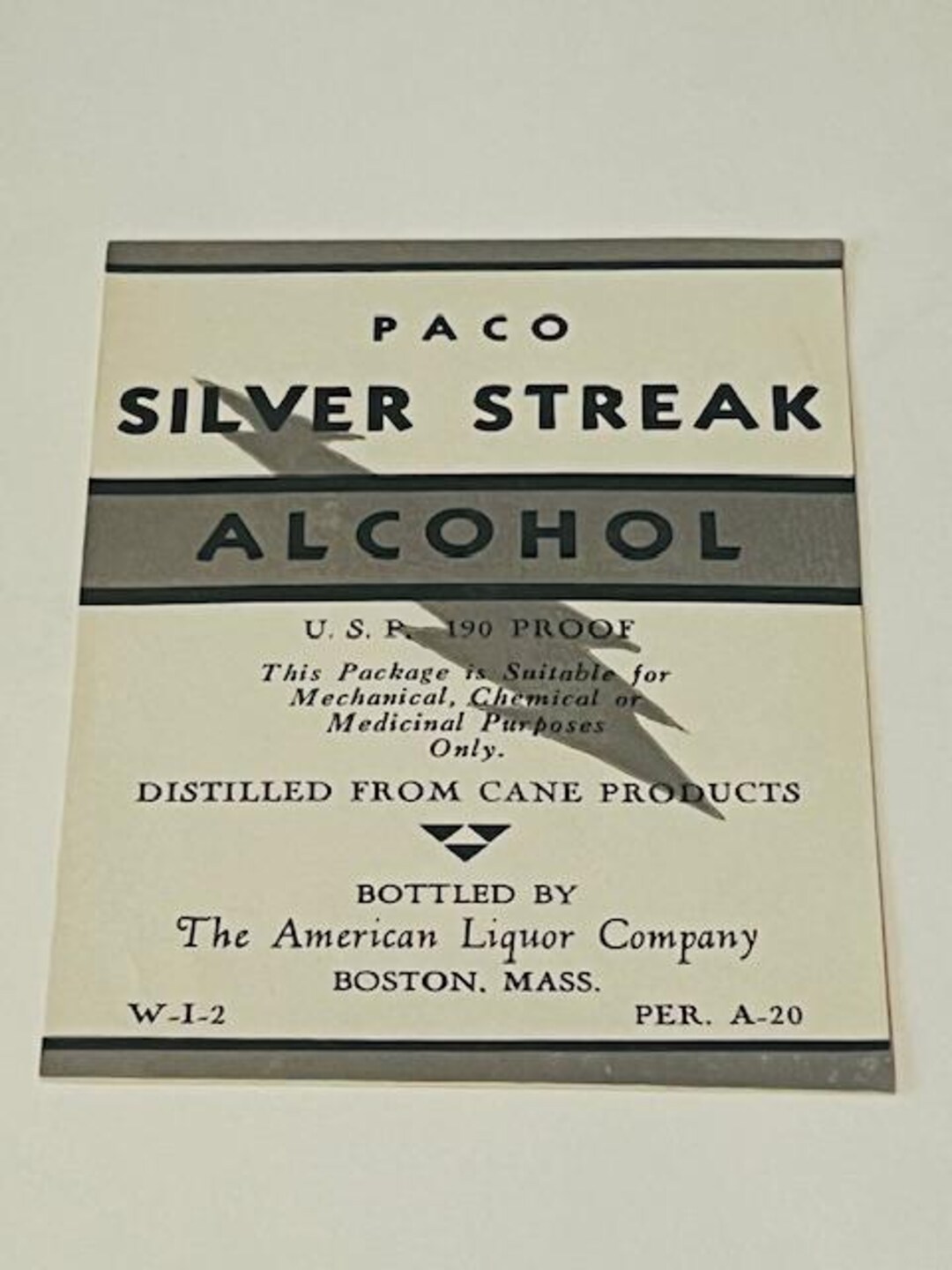 Drug Store Pharmacy Apothecary Label Ad Vtg Paco Silver Streak Boston ...