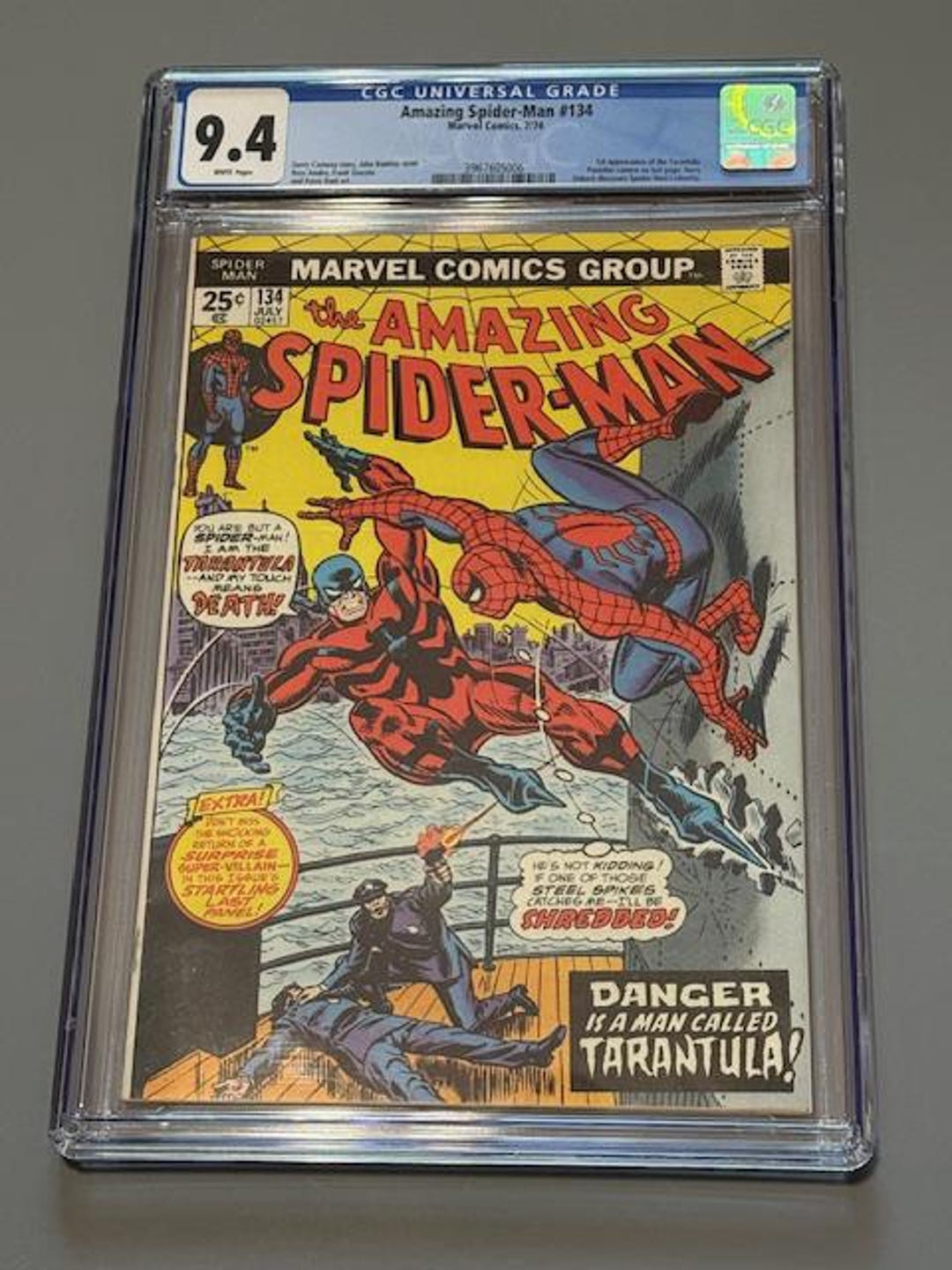 Amazing Spider-man #134 Tarantula 1st Appearance CGC Graded 9.4 Comic ...