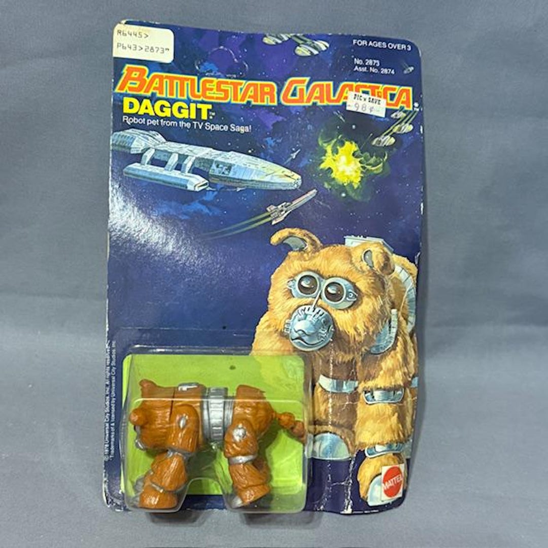 Battlestar Galactica Daggit Robot Dog Vtg Mattel Figure Toy MOC 1978 ...