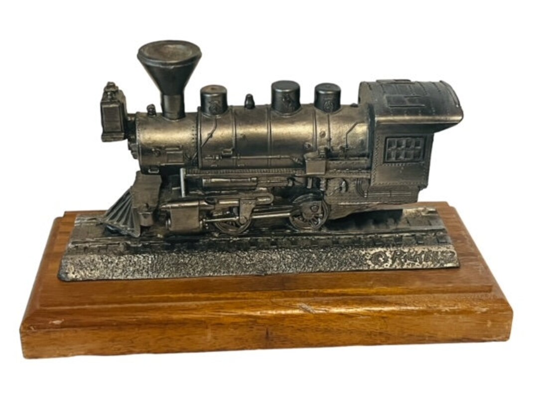 Michael Ricker Pewter Train Locomotive Model Display Figurine Railroad ...