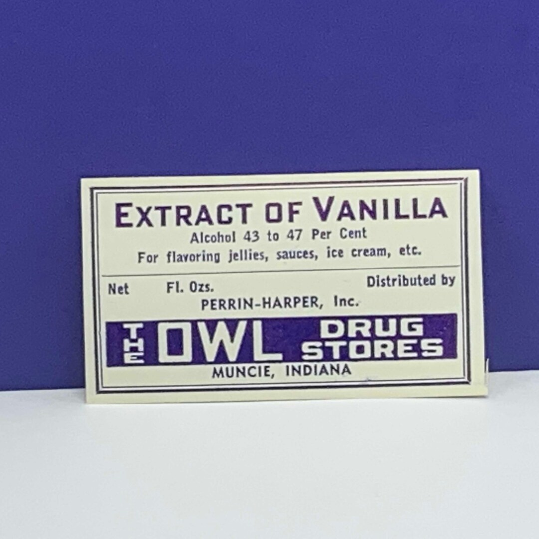 VINTAGE DRUG STORE Label Vintage 1930s Ephemera Paper Pharmacy ...