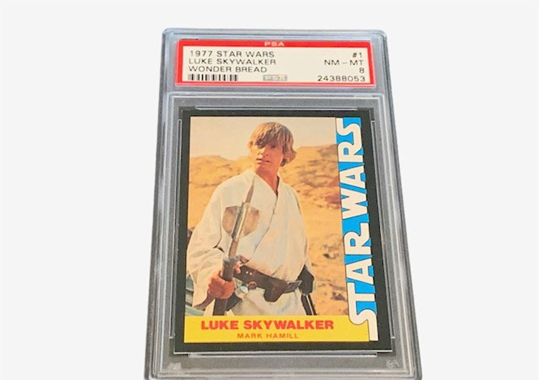 Luke Skywalker 1977 Wonder Bread Rookie RC Star Wars Topps Trading Card ...