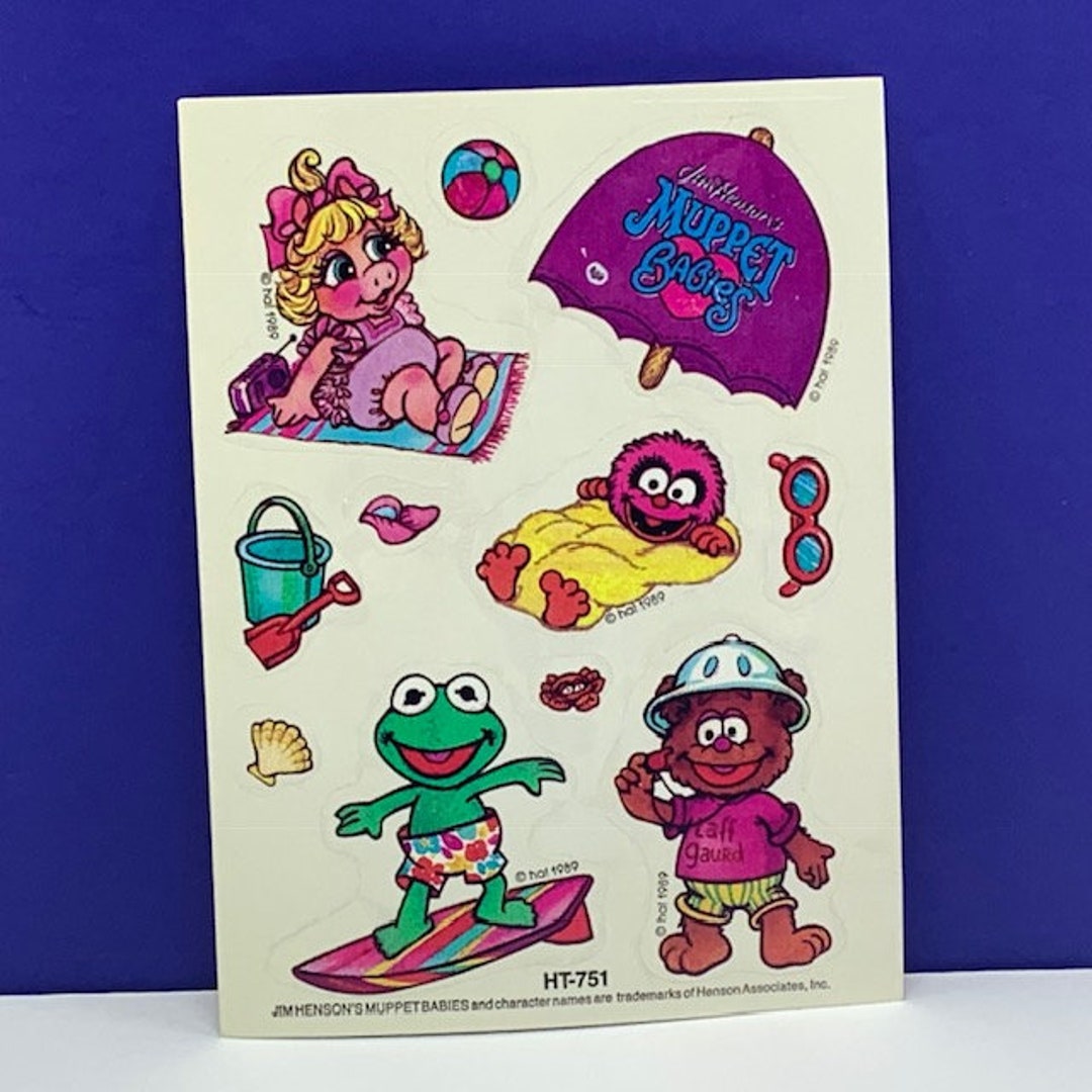 MUPPET BABIES STICKERS Vintage Ephemera Paper Jim Henson Hat - Etsy