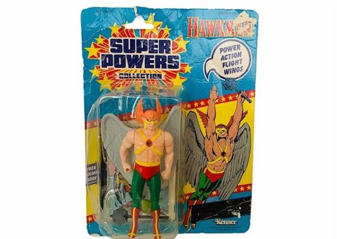 Hawkman Super Powers Action Figure 1984 Kenner Hawk Man MOC Vtg DC ...