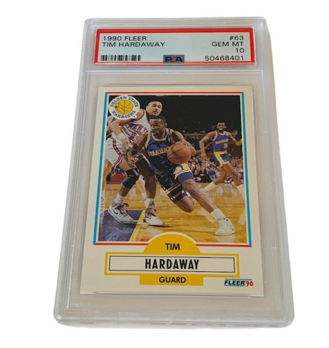 TIM HARDAWAY ROOKIE 1990 Fleer #63 Rc Graded Psa Gem Mint 10 Golden ...