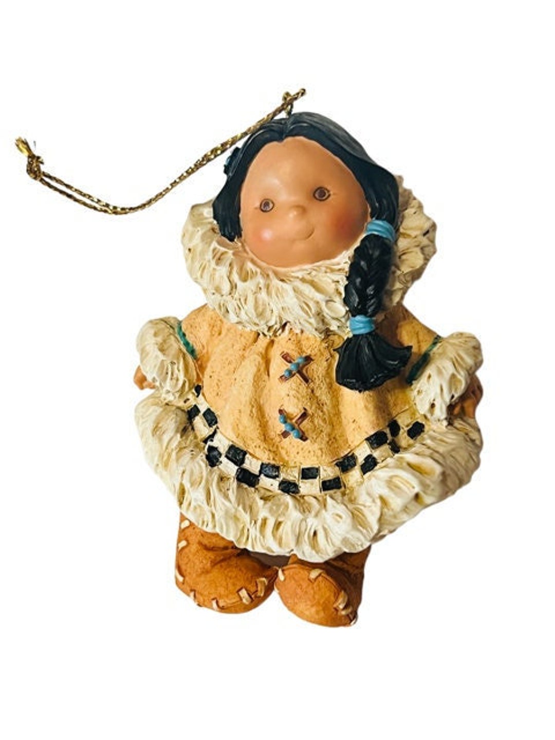 Gregory Perillo Stone Nativity Figurine Native Sagebrush Kids Ornament ...